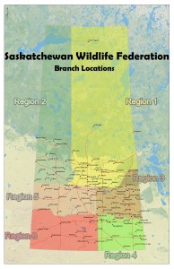 Map of Regions - Saskatchewan Wildlife Federation