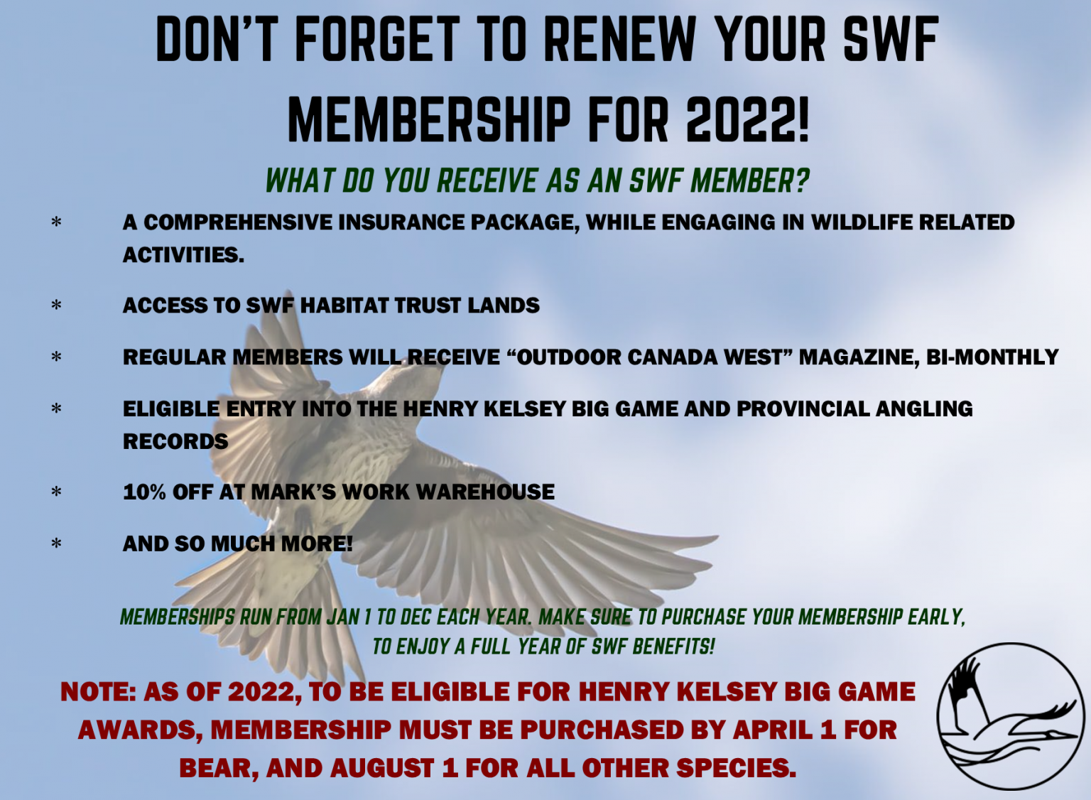 Friendly Friday Membership Reminder! - Saskatchewan Wildlife Federation