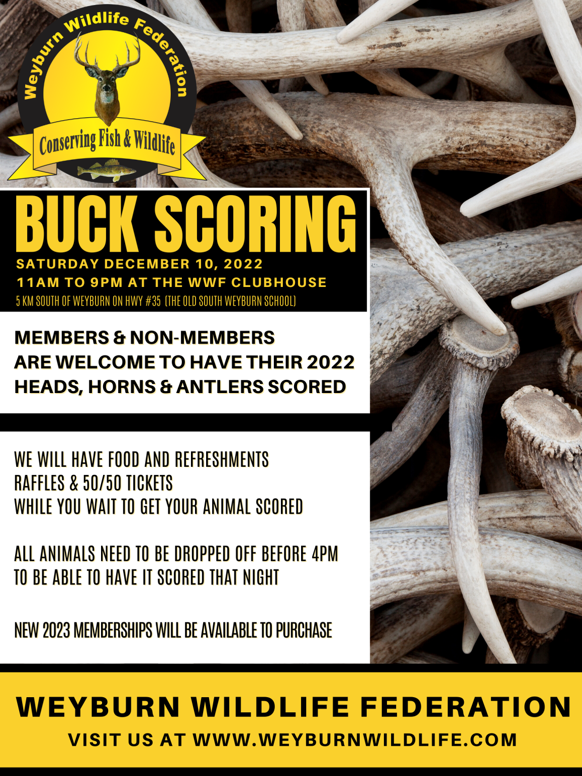 Weyburn Wildlife Federation 2022 Horn Scoring - Saskatchewan Wildlife ...