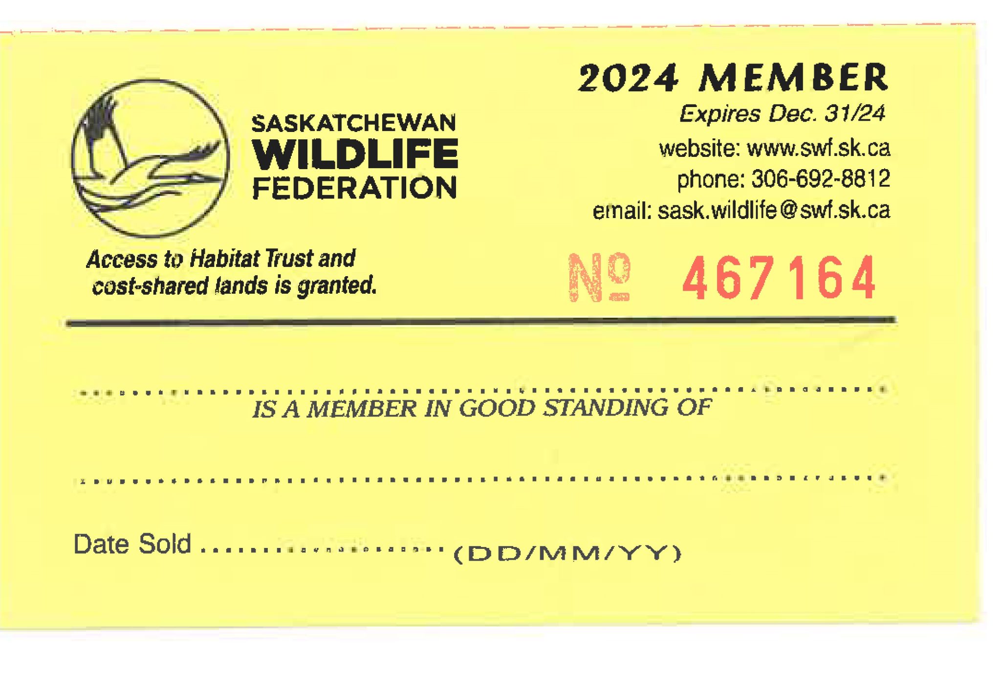 Land Access - Permission - Saskatchewan Wildlife Federation